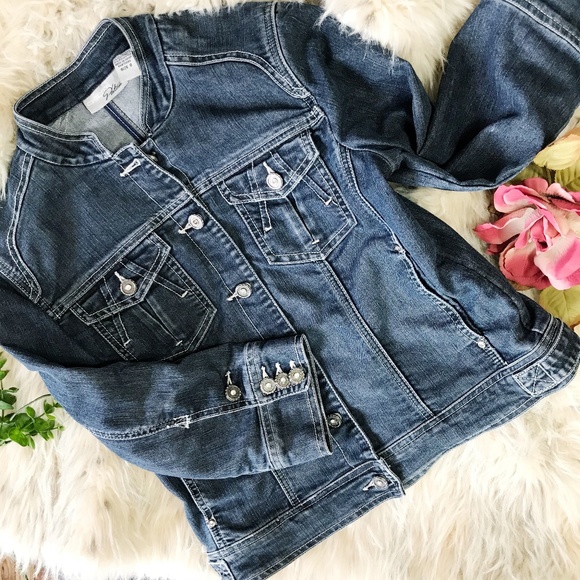 Chico's | Jackets & Coats | Chicos Platinum Denim Jean Jacket Small ...